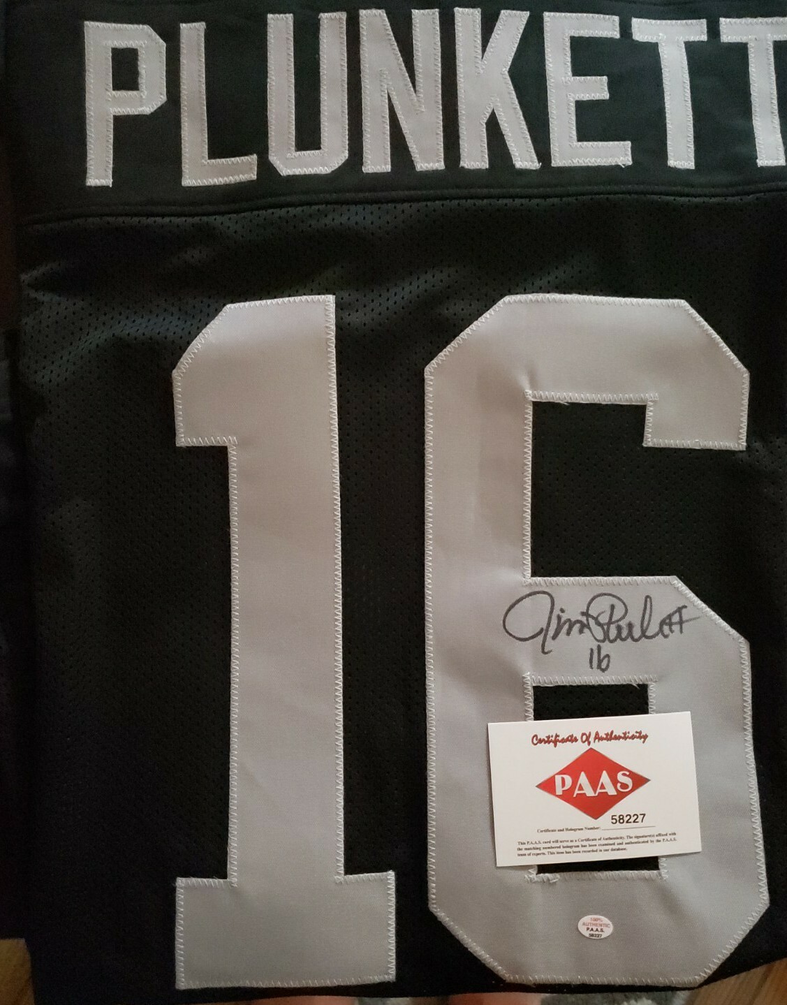 Jim Plunkett Authentic Autographed Jersey | eBay