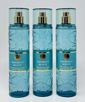 3 BATH & BODY WORKS IMPERFECT BEAUTY FINE FRAGRANCE MIST BODY SPRAY 8 ...
