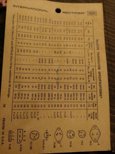 irtr52-c X NTE159 Silicon PNP Transistor Audio Amplifier NIP ECG159 | eBay