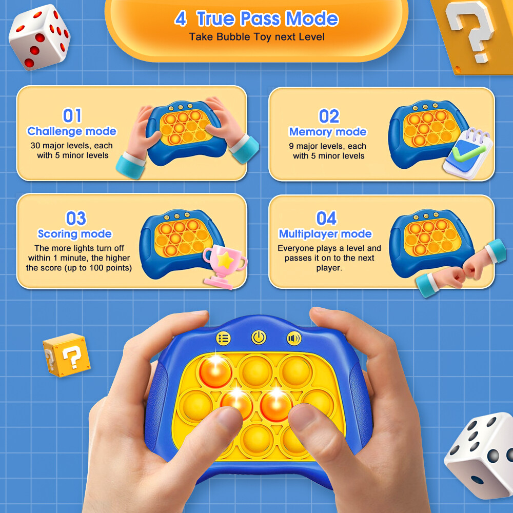 Pop Push it Game Controller Bubble Sensory Fidget Toy Electronic Whack Mole | eBay Australia