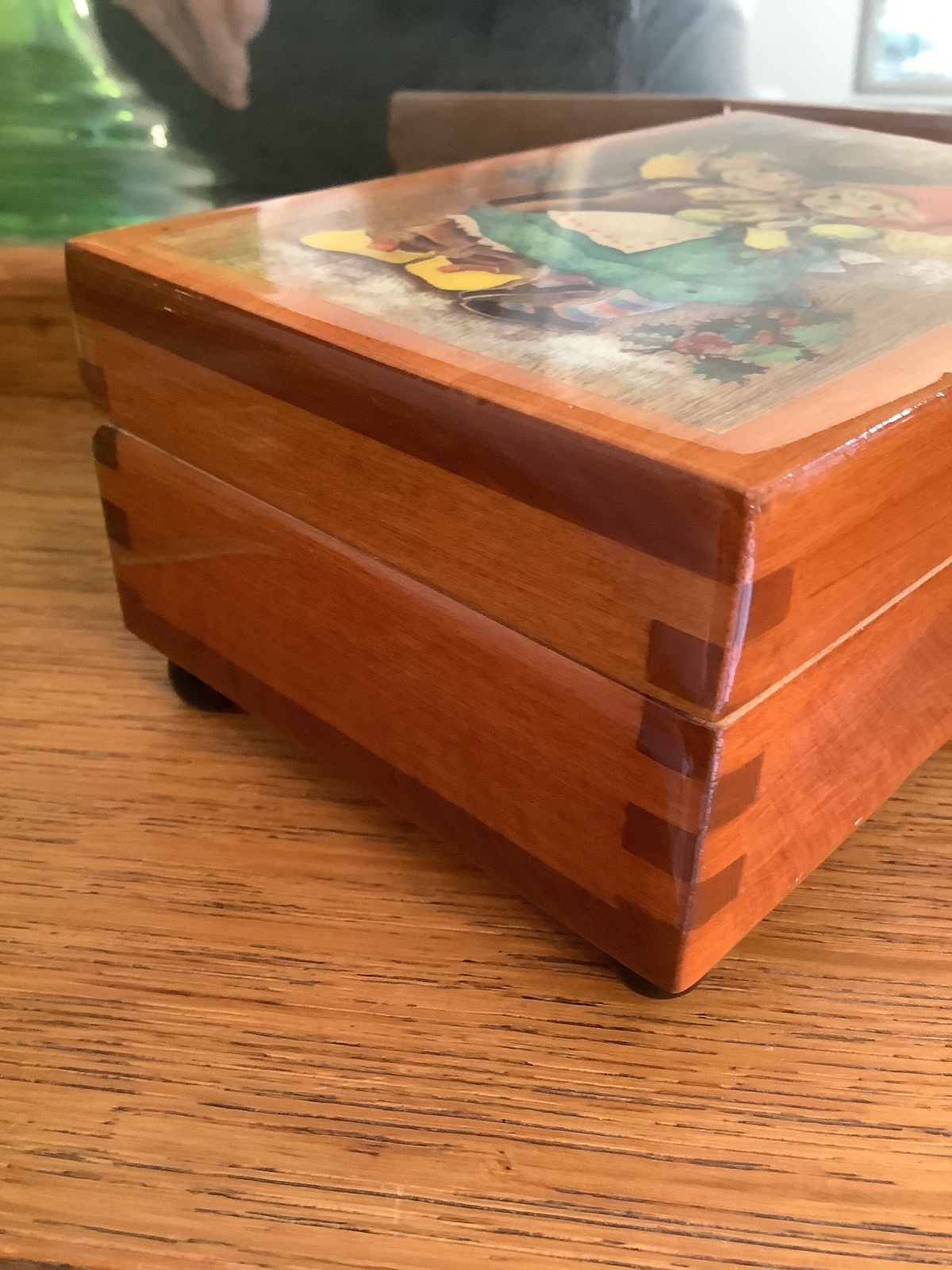 Lacquered Music Box, Reuge Swiss Musical Movement Music Box, Lacquered ...