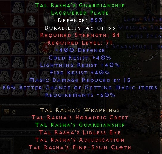 Diablo 2 Resurrected Tal Rasha's Armor Ladder S3 Softcore D2R 💥 PC US ...