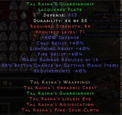 Diablo 2 Resurrected Tal Rasha's Armor Ladder S3 Softcore D2R 💥 PC US ...