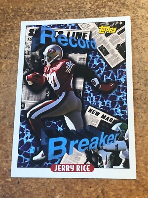1993 Topps Football # 2 Record Breaker Jerry Rice | eBay