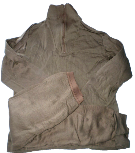 US MILITARY COLD WEATHER POLYPROPYLENE /POLYPRO LRG SHIRT & MED. PANTS ...