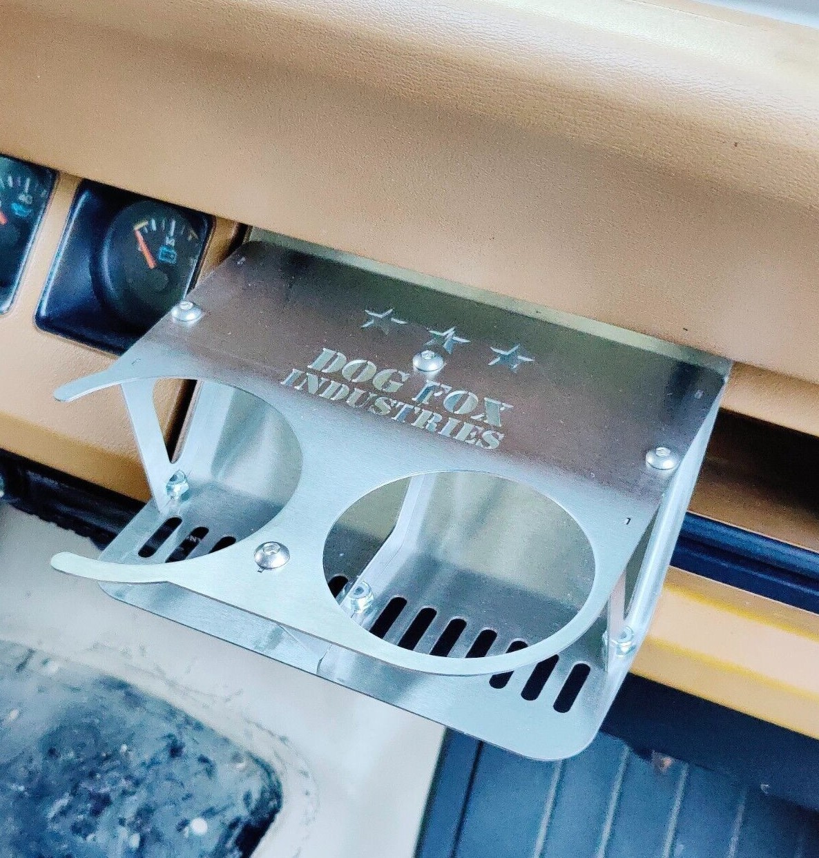 Stainless Steel Double Cup Holder for Jeep Wrangler YJ, MADE IN THE USA ...