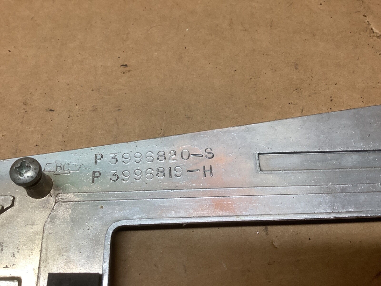 1975-1976 Corvette C3 Center Console Plate A/T Air Walnut Veneer L-48 ...