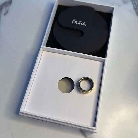 Oura Ring Gen 3 Heritage Stealth and Gold - Smart Ring - Choose Size ...