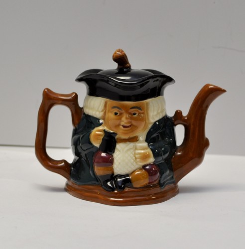 Vintage Crown Devon Toby Teapot Small 2 Sided Porcelain Figure Made in ...