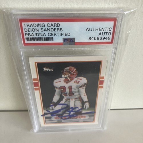 1989 Topps Traded Deion Sanders Rookie Card 30T PSA Authentic Auto | eBay