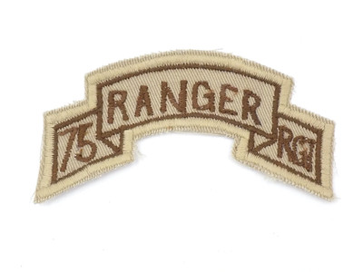 Vintage US Army 75th Ranger Regiment Shoulder Scroll Patch | eBay