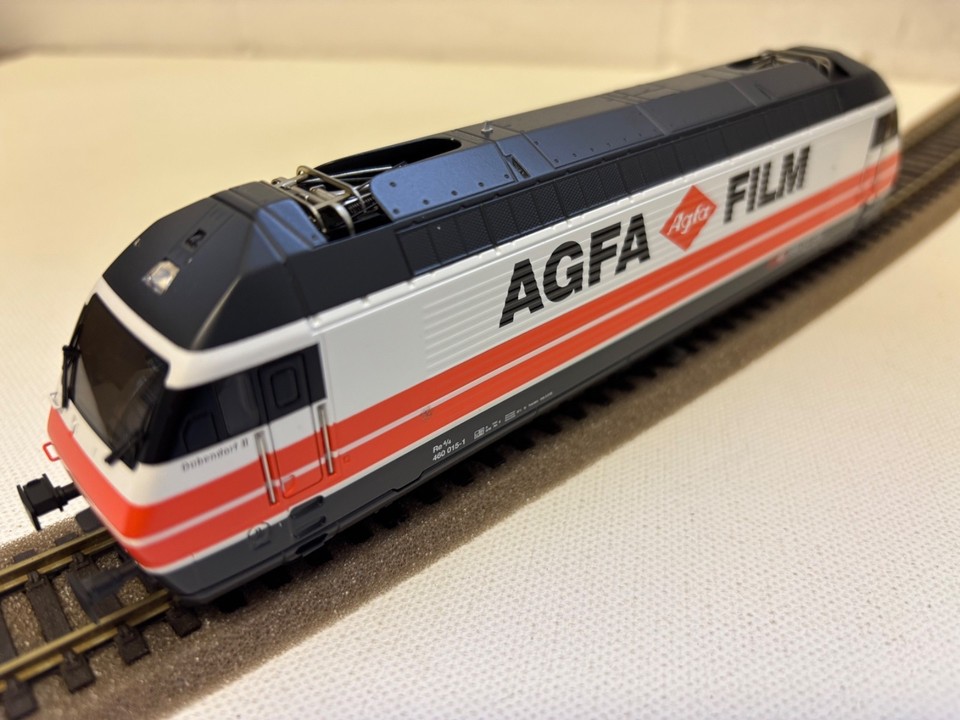 HAG 281 2 RAIL DC SBB CFF CLASS Re 4/4 460 E-LOK LOCO 015-1 AGFA FILM ...
