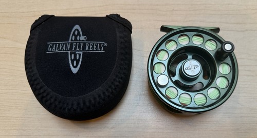Galvin Fly Reels OB-4 Vintage Green 5-6 Wt Fly Reel with Black Galvin ...