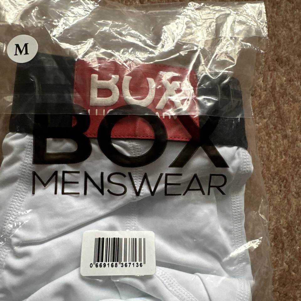 BOX MENSWEAR BOXX ELLIOTT MID RISE BOXER TRUNKS in white SILKY FEEL ...
