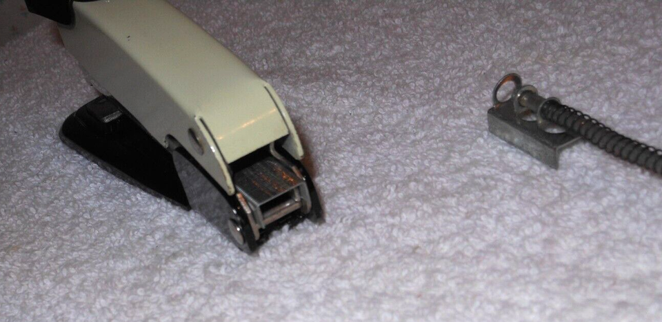 Vintage Swingline 99 Metal Green Desk and Arrow M25 Tan w/Black Trim ...