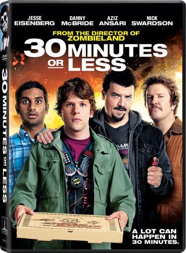 30 Minutes or Less (DVD, 2011) Jesse Eisenberg, Danny McBride thirty ...