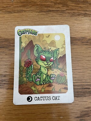 Cryptkins Series 2 Cryptozoic Cactus Cat Character Card | eBay