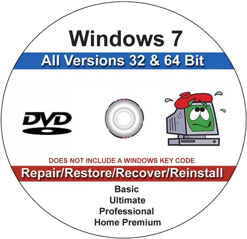 2 Dvds Compatible with Windows 7 32-64 Bit All Versions Professional ...