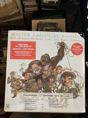 Walter Carlos-By Request w/7” Bonus Disc-Columbia XM 32088 Promo Lp ...