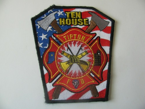 Tipton Indiana IN (zip= 46072) Fire Rescue Dept Patch Iron On 4.25 ...