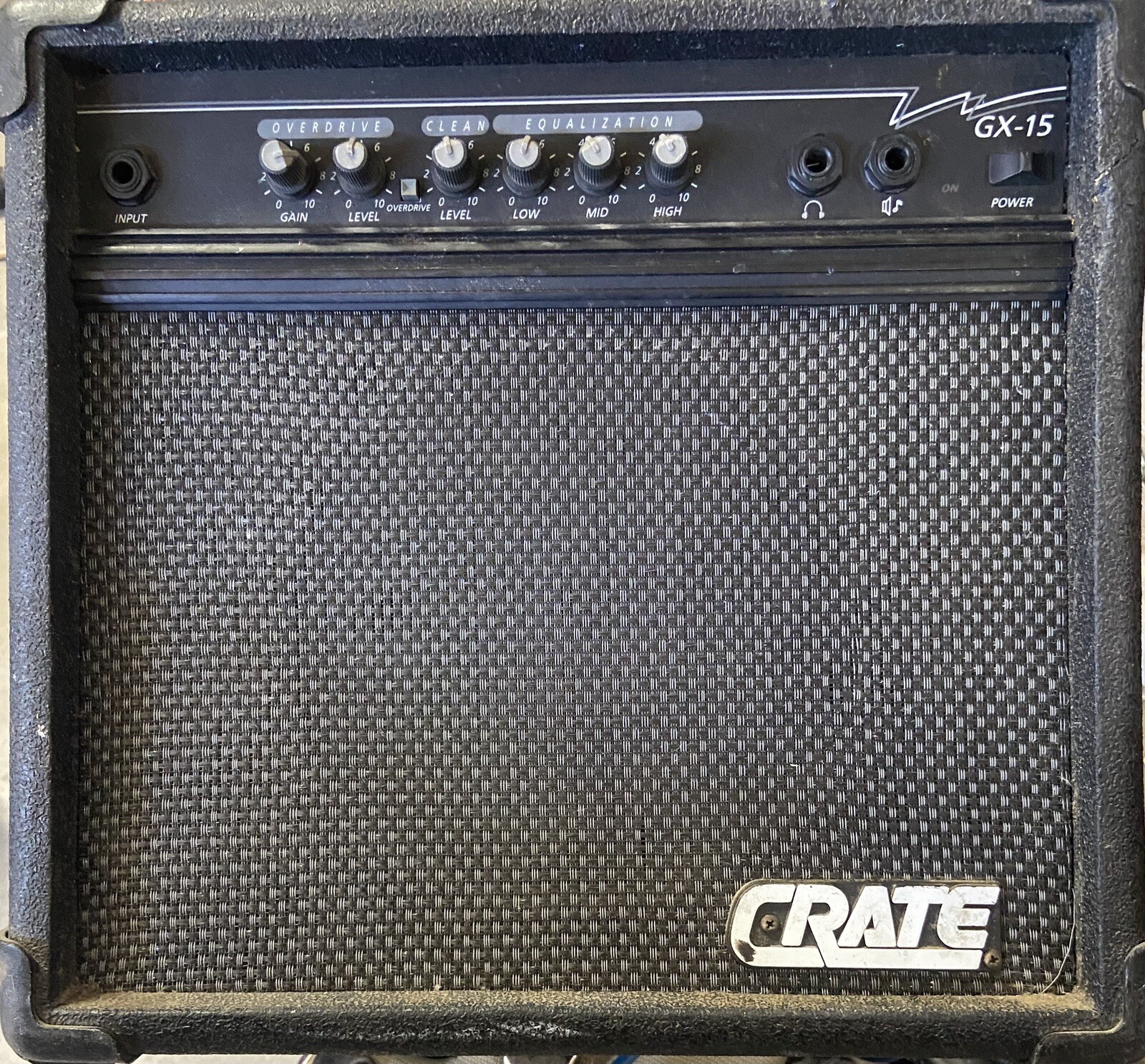 Crate GX-15 Guitar Amplifier Electric Amp Music Instrument Practice 15w ...