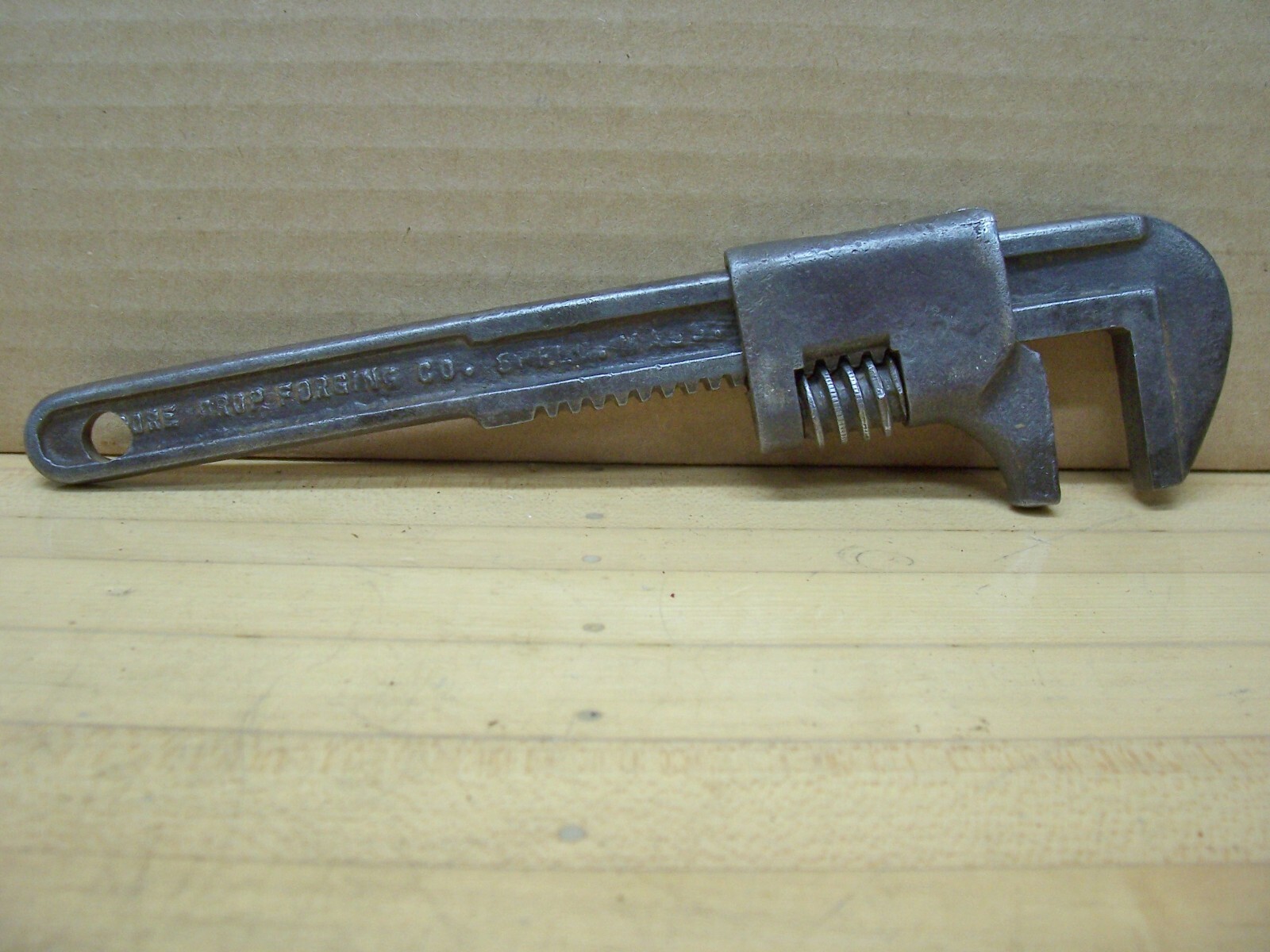 Vintage Ford Script Antique Car Adjustable Monkey Wrench Tool Kit Model ...