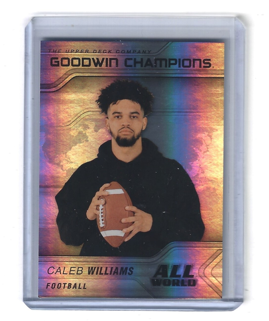 CALEB WILLIAMS 2023 UD Goodwin Champions Refractor Rookie Card #AW-10 ...