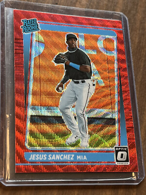 Jesus Sanchez 2021 Donruss Optic Rated Rookie #86 Prizm - Miami Marlins ...