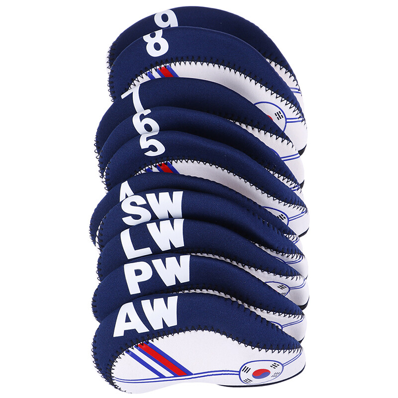 10Pcs/set Golf Club Iron Head Cover Protector Neoprene Golf Protective ...