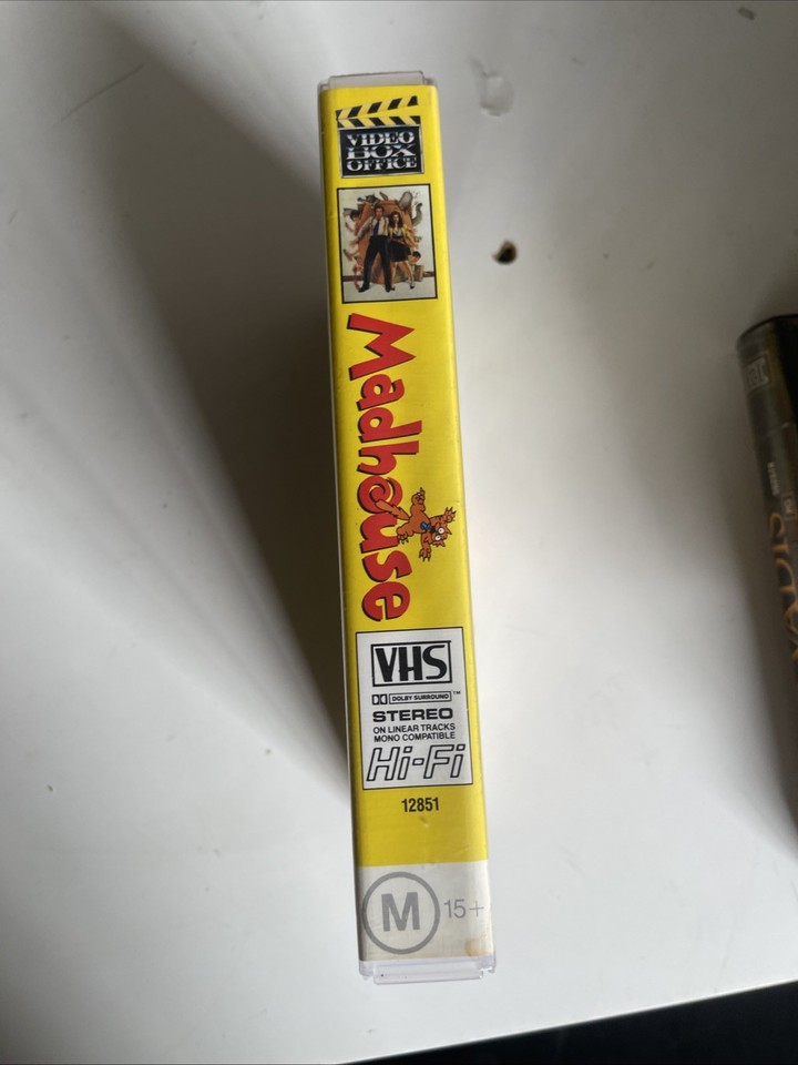 Madhouse [VHS w/ Dual Art Slick] Video Box Office Ex-Rental Tape Comedy ...