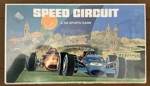 SPEED CIRCUIT A 3M SPORTS GAME COMPLETE 1971 Vintage Car Racing Board ...