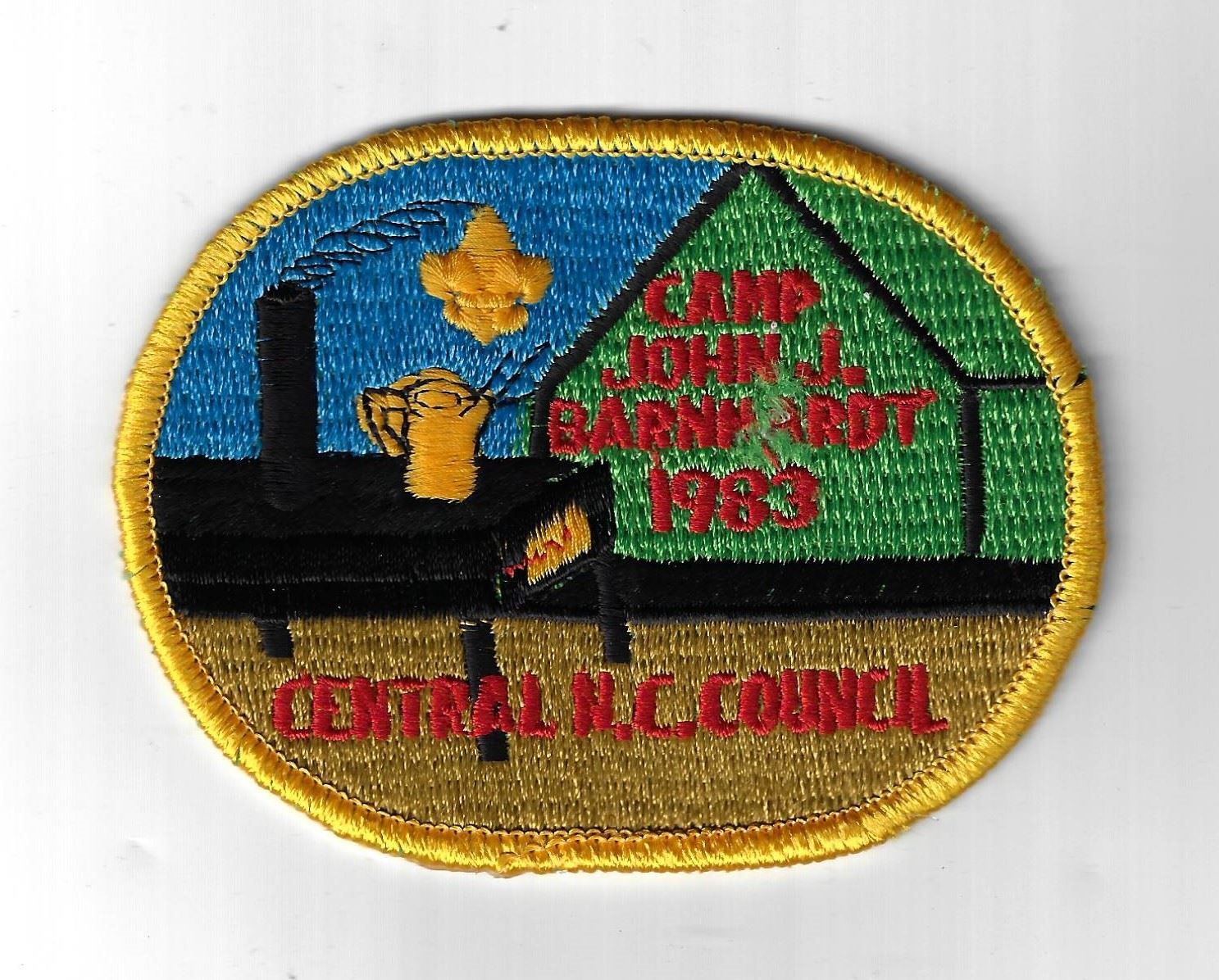 1983 Camp John J. Barnhardt Central NC Council YEL Bdr. (Picked Spot ...
