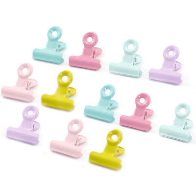 22mm Metal Grips Bulldog Clips Letter Binder Paper Clamp Holder Office ...