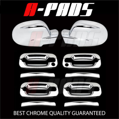 FOR CADILLAC ESCALADE 02-03 04 05 06 CHROME F MIRROR+4 DOOR HANDLE ...