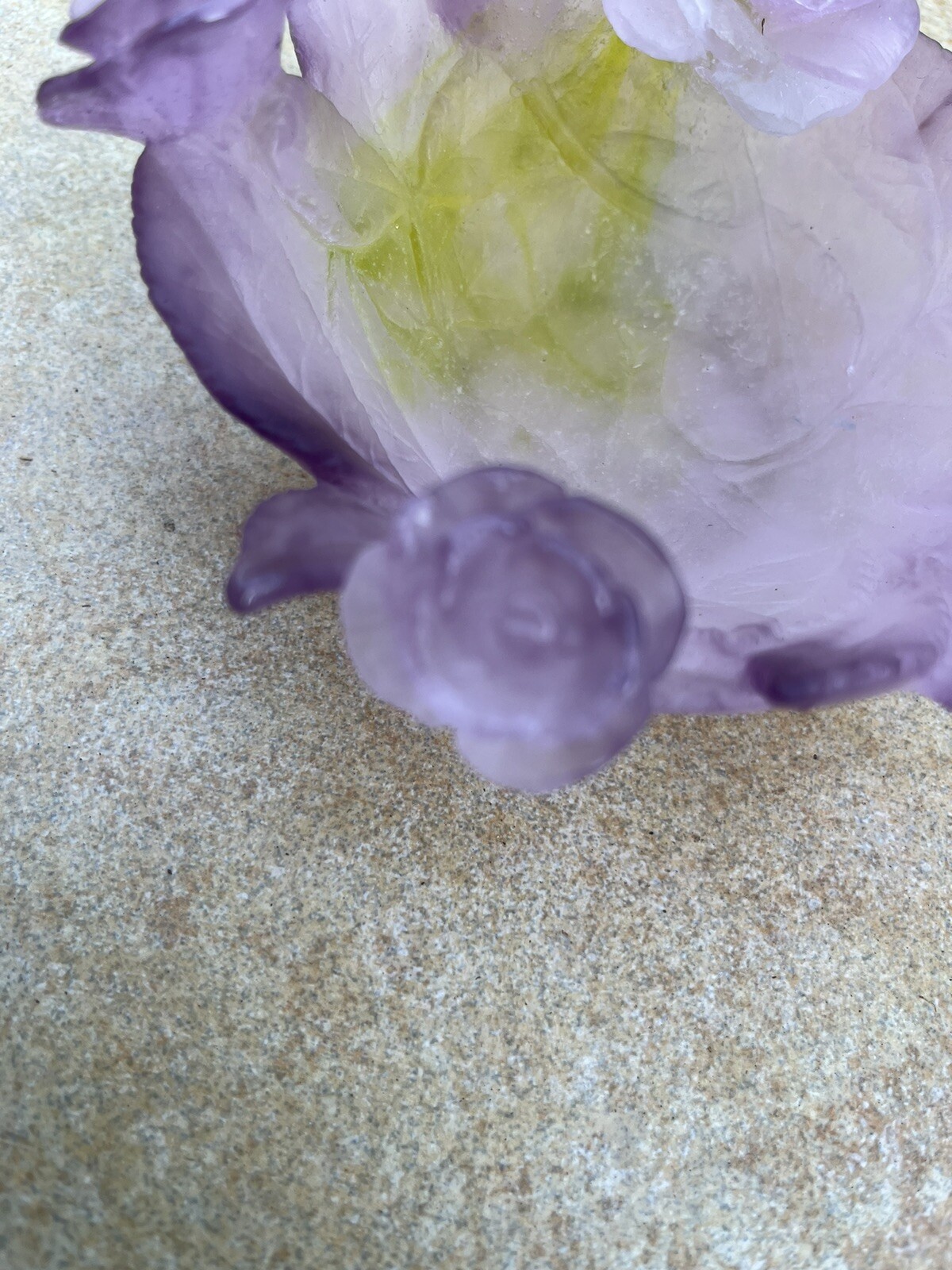 Exceptional Signed DAUM Carved Crystal 5" Roses Bowl France | eBay