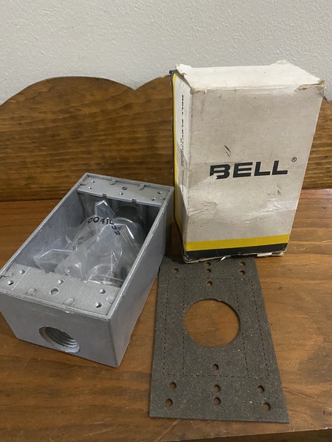 270-L Bell 1 Gang Electrical Box Weatherproof Lug Mount 2" Deep 5320 ...
