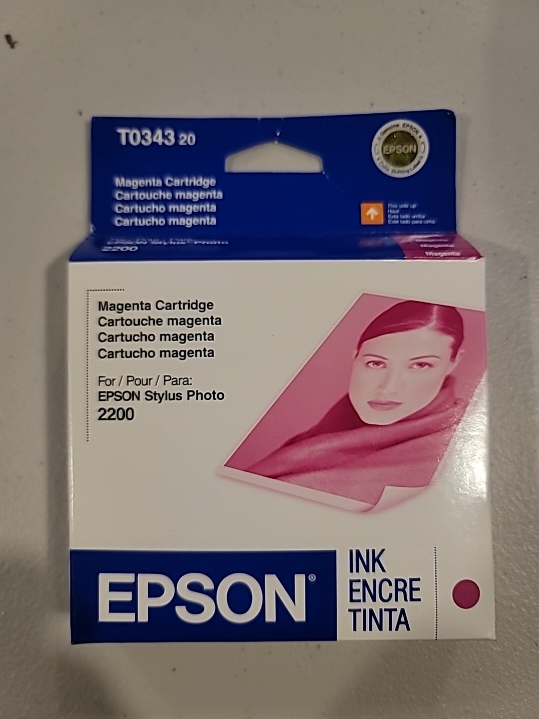 Epson Stylus 2200 Ink Cartridge Light Magenta Genuine TO34620 for sale ...