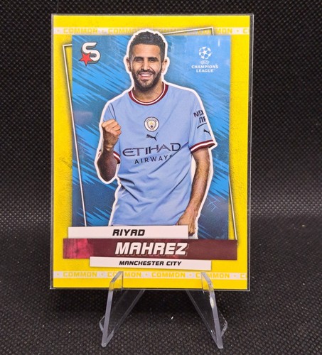 Riyad Mahrez card common - Man City - Topps UCL Superstars Season 22/23 ...