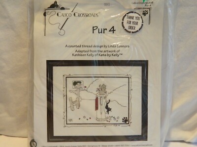 C-25 NEW VINTAGE CALICO CROSSROADS COUNTED CROSS-STITCH KIT “PUR 4” | eBay