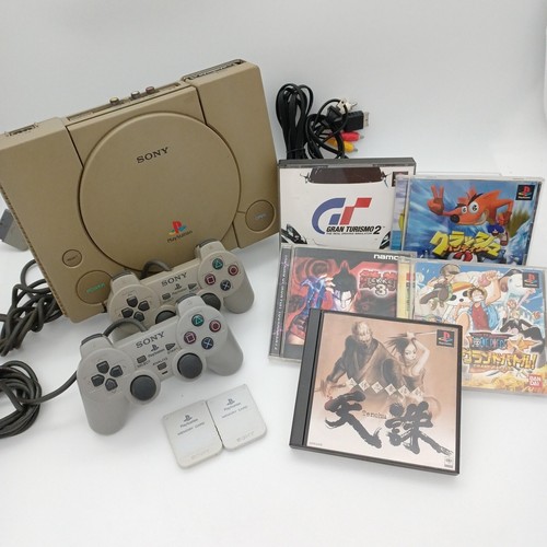Sony PlayStation PS1 Console Bundle 5 Logiciels Tenchu Tekken GT2 NTSC ...