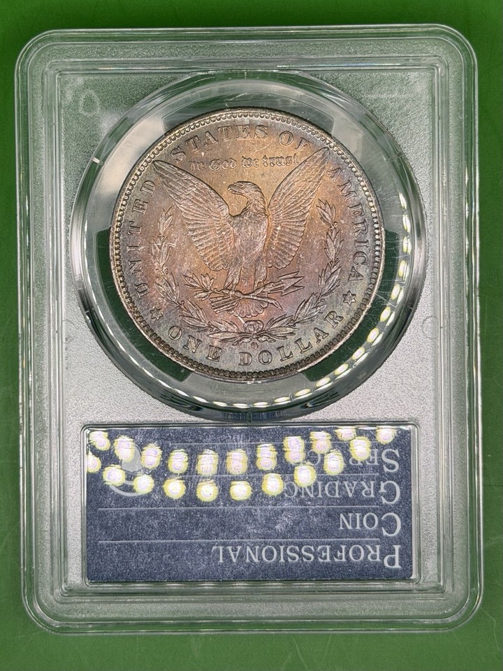 PCGS 35th Anniversary Beautiful Dual Toned Morgan Silver Dollar MS-63 ...