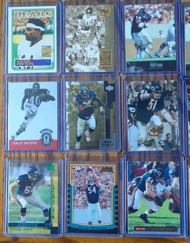 Nfl Chicago Bears 17 Cards Lot Butkus, Payton Sayers Singletary RC ...