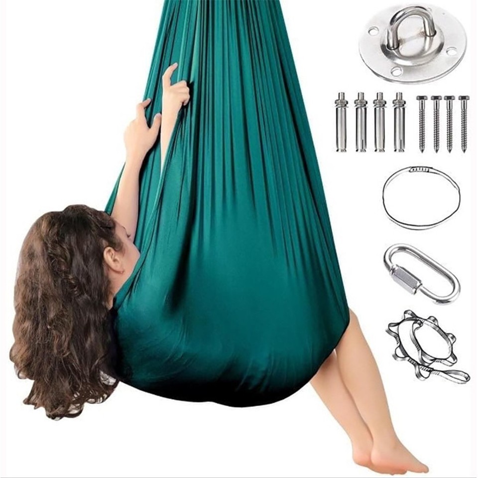 Portable Sensory Swing Chair for with Metal Frame Adjustable Calming ...