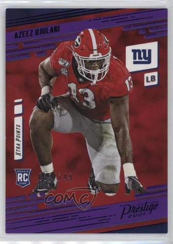 2021 Panini Prestige Rookies Xtra Points Purple /149 Azeez Ojulari ...