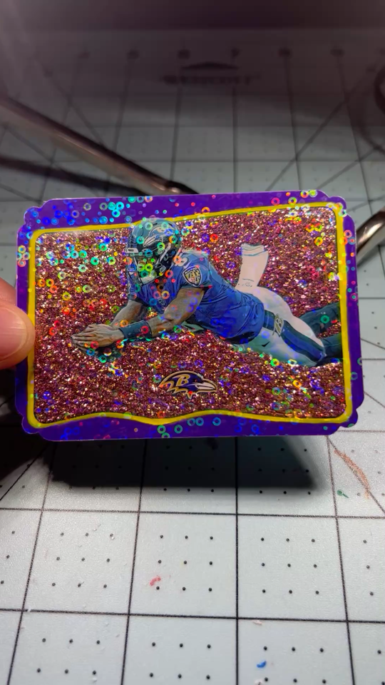 Lamar Jackson Custom Art Card Refractor Artist’s Auto *See Video | eBay