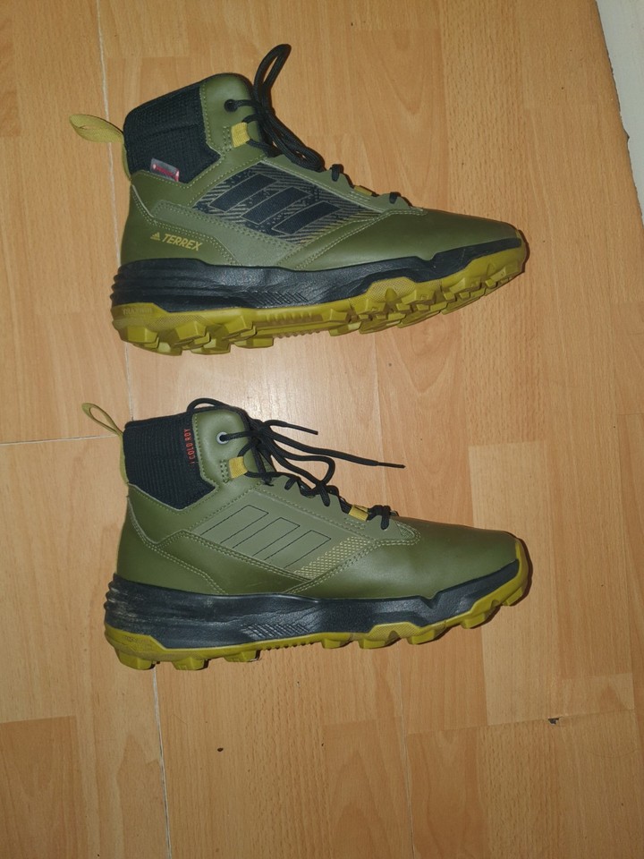adidas Terrex Unity Leather Mens Hiking Boots ,green,size 8.5 UK | eBay UK