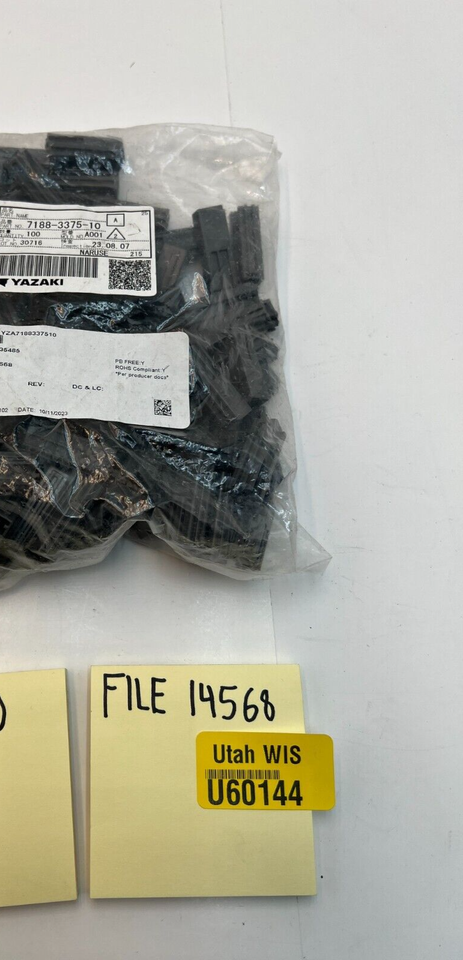 (QTY 100) Yazaki Wire Harness Component 7188-3375-10 | eBay