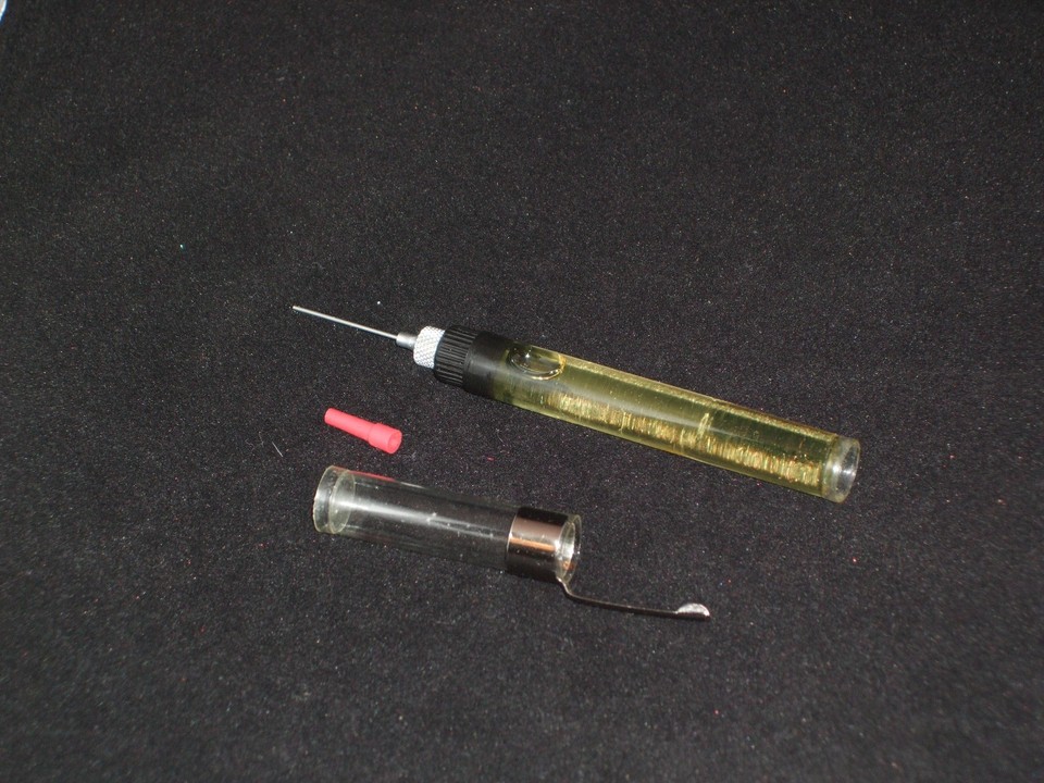 2 pcs. Precision Pinpoint refillable oiler pen w/oil-1" needle #OIL355 ...