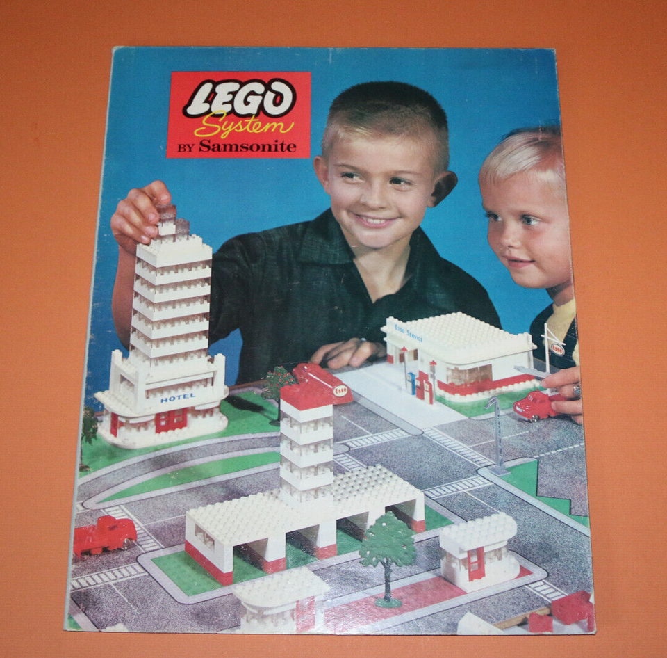 Rare vintage 1961 LEGO System Samsonite TOWN PLAN 725 Box and ...