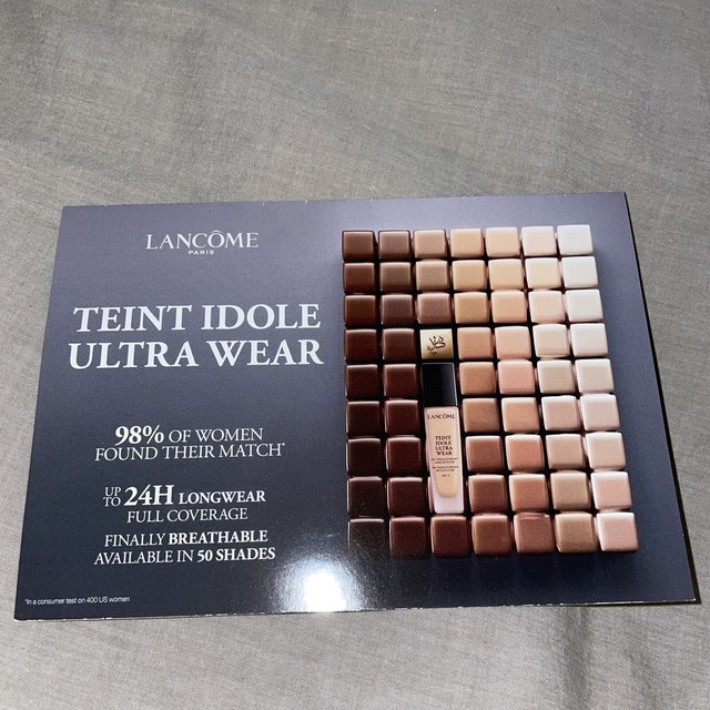 Lancome Teint Idole Ultra Wear Foundation 6 Sample Cards for sale ...